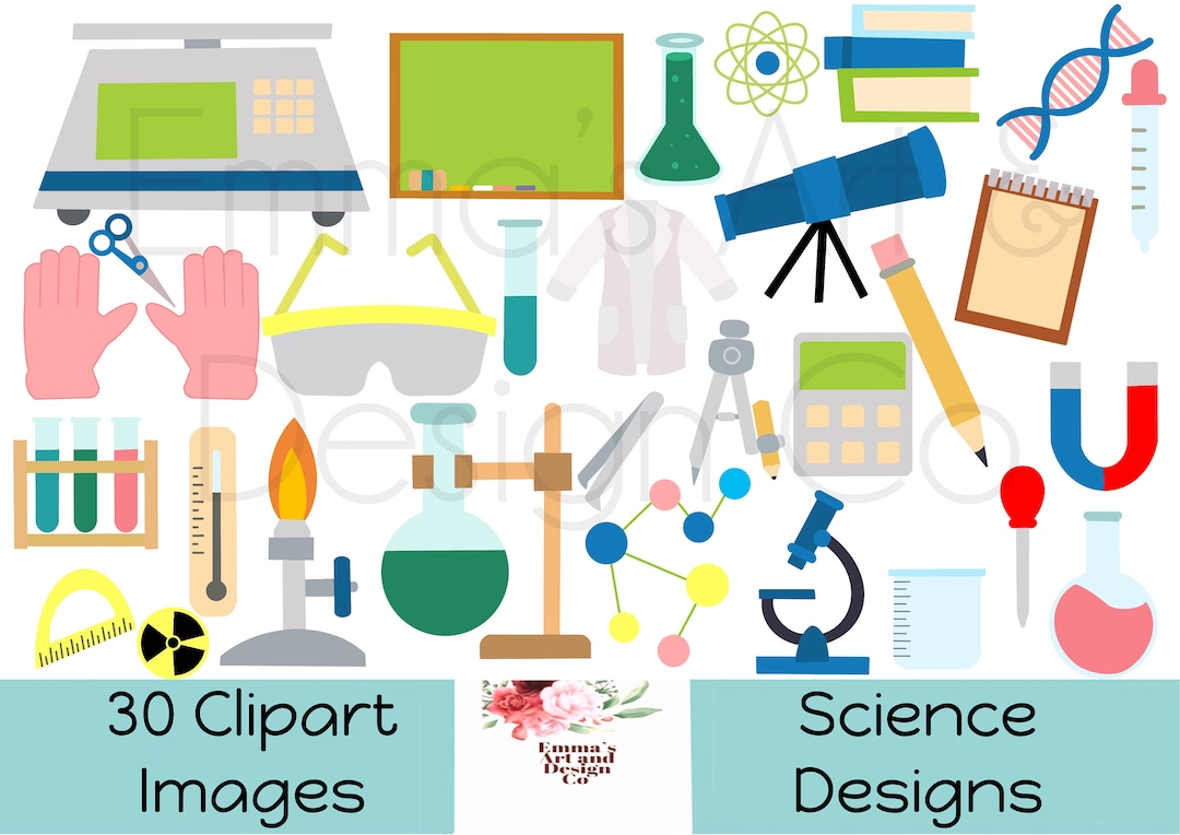 Science Digital Stamps, School PNG Clipart, Science Teacher Clipart ...