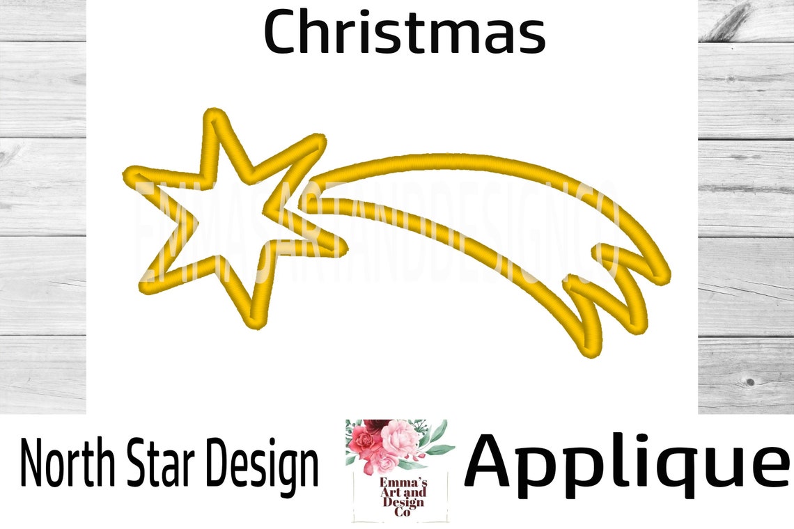 Christmas North Star Machine Embroidery Design, Machine Embroidery ...