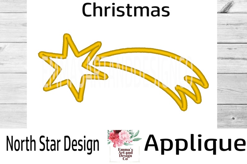 Christmas North Star Machine Embroidery Design, Machine Embroidery ...