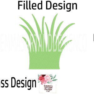 Grass Machine Embroidery Design, Machine Embroidery Grass Design, Grass ...