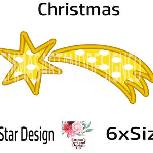 Christmas North Star Machine Embroidery Design, Machine Embroidery ...