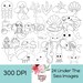 Rabbit Digital Stamps, Bunny PNG Clipart, Rabbit Clipart Images ...