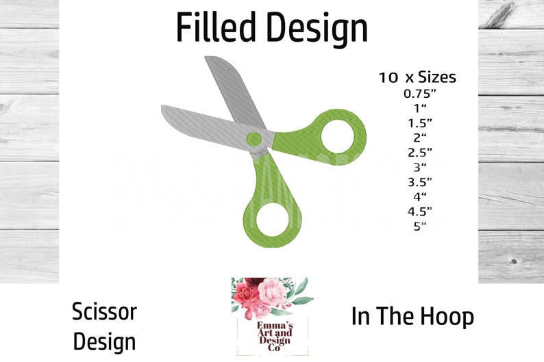 Scissors Embroidery Design, Scissors Machine Embroidery, School Machine ...