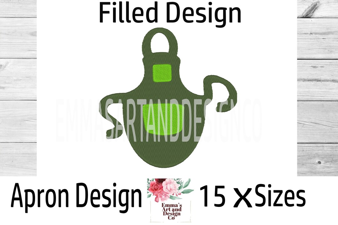 Apron Machine Embroidery Design, Machine Embroidery Apron Design, Apron ...