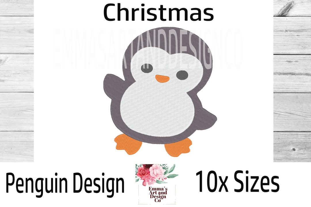 Penguin Machine Embroidery Design, Machine Embroidery Penguin Design ...