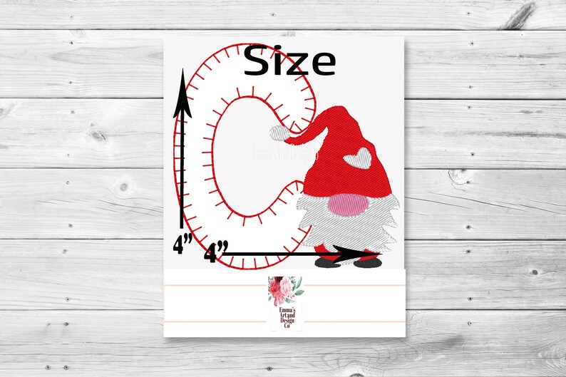 Valentines Gonk Alphabet Machine Embroidery Applique (digital Download ...