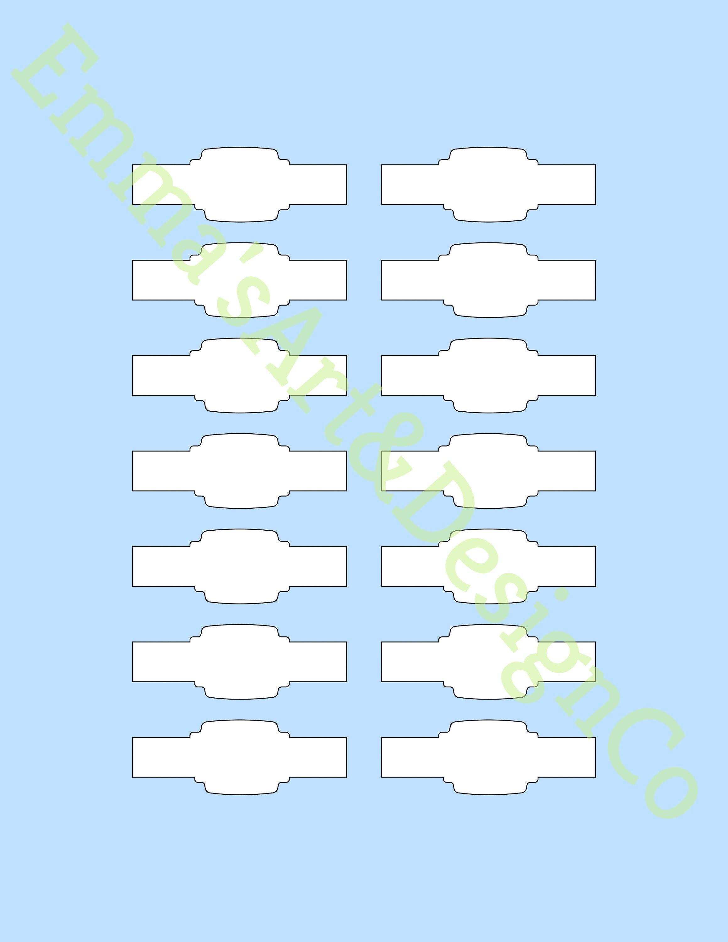 Instant Download Cigar Wrapper Template Vector SVG Etsy