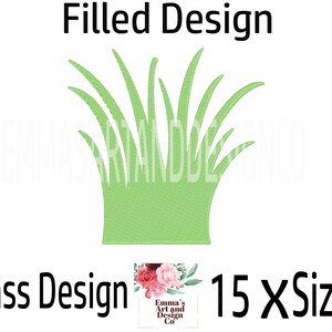 Grass Machine Embroidery Design, Machine Embroidery Grass Design, Grass ...