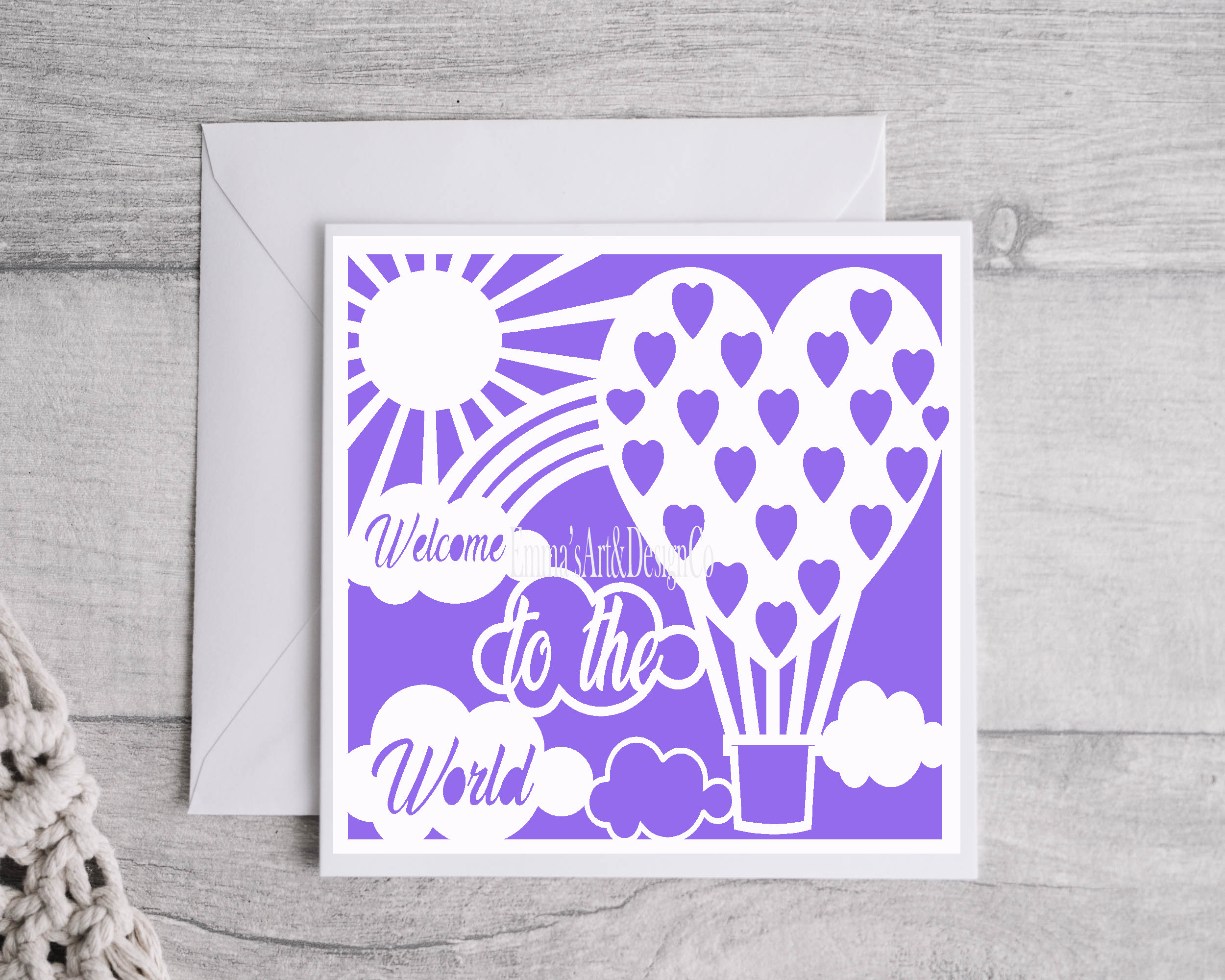 Newborn Svg Card Svg Files for Cricut Welcome to the World - Etsy Australia