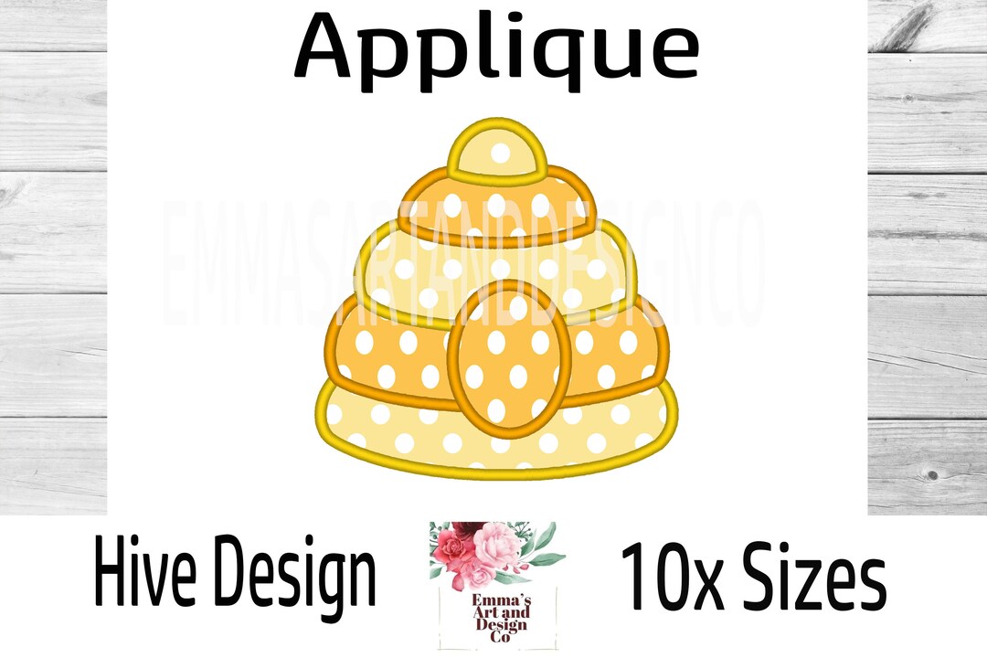 Beehive Machine Embroidery Design, Bumblebee Hive Machine Embroidery Design, Bee Design, Beehive ...
