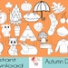Autumn Digital Stamps Fall PNG Clipart Fall Clipart Images - Etsy