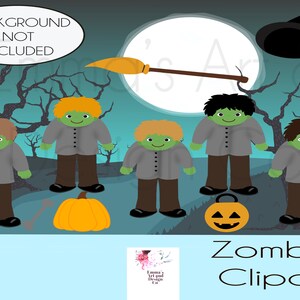Halloween Clipart Halloween PNG Zombie Clipart Halloween - Etsy