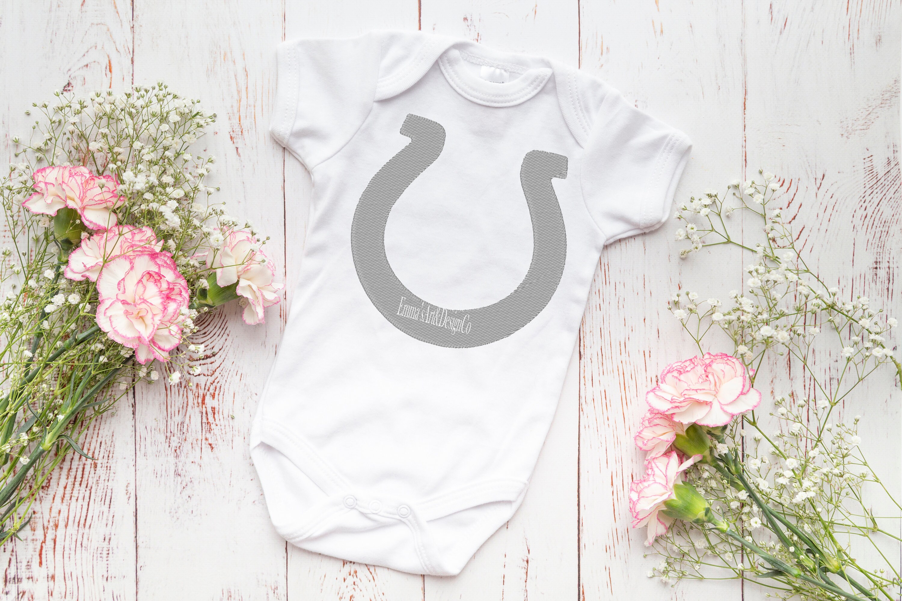 Horseshoe Machine Embroidery Design Machine Embroidery | Etsy