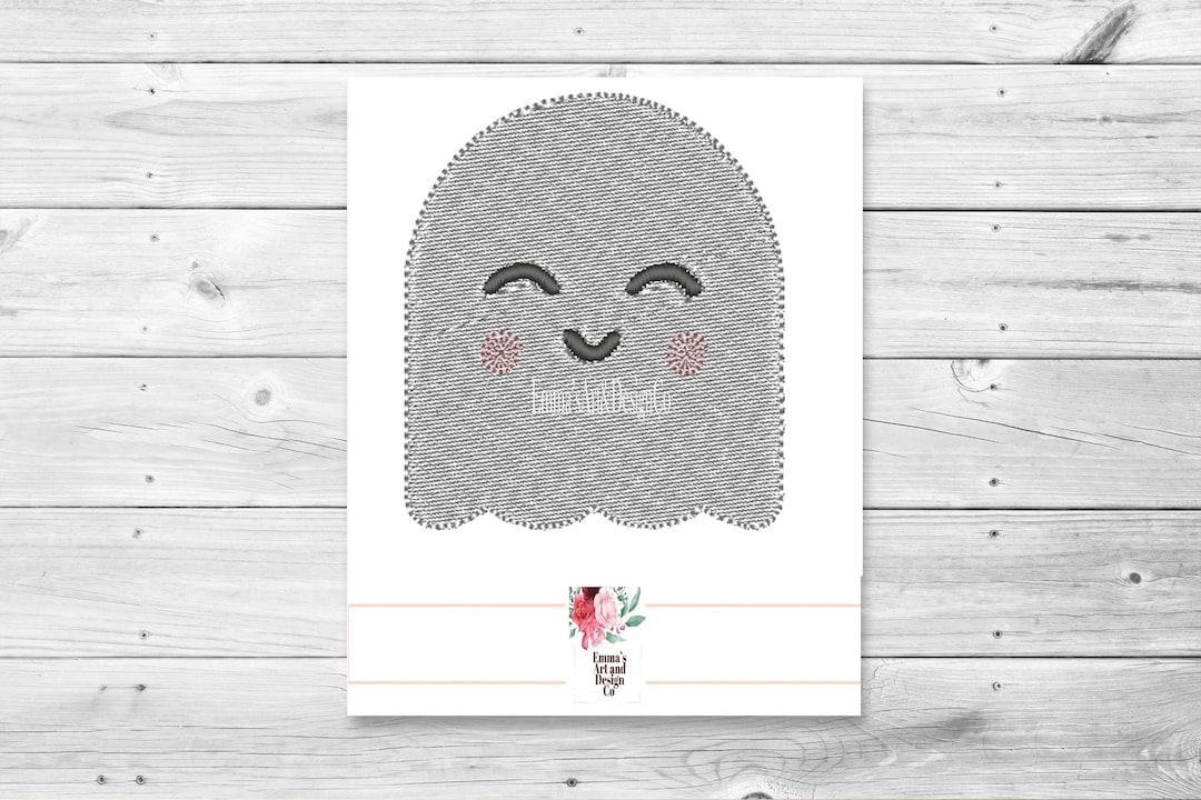 Halloween Embroidery Design, Machine Embroidery Ghost Design, Machine ...
