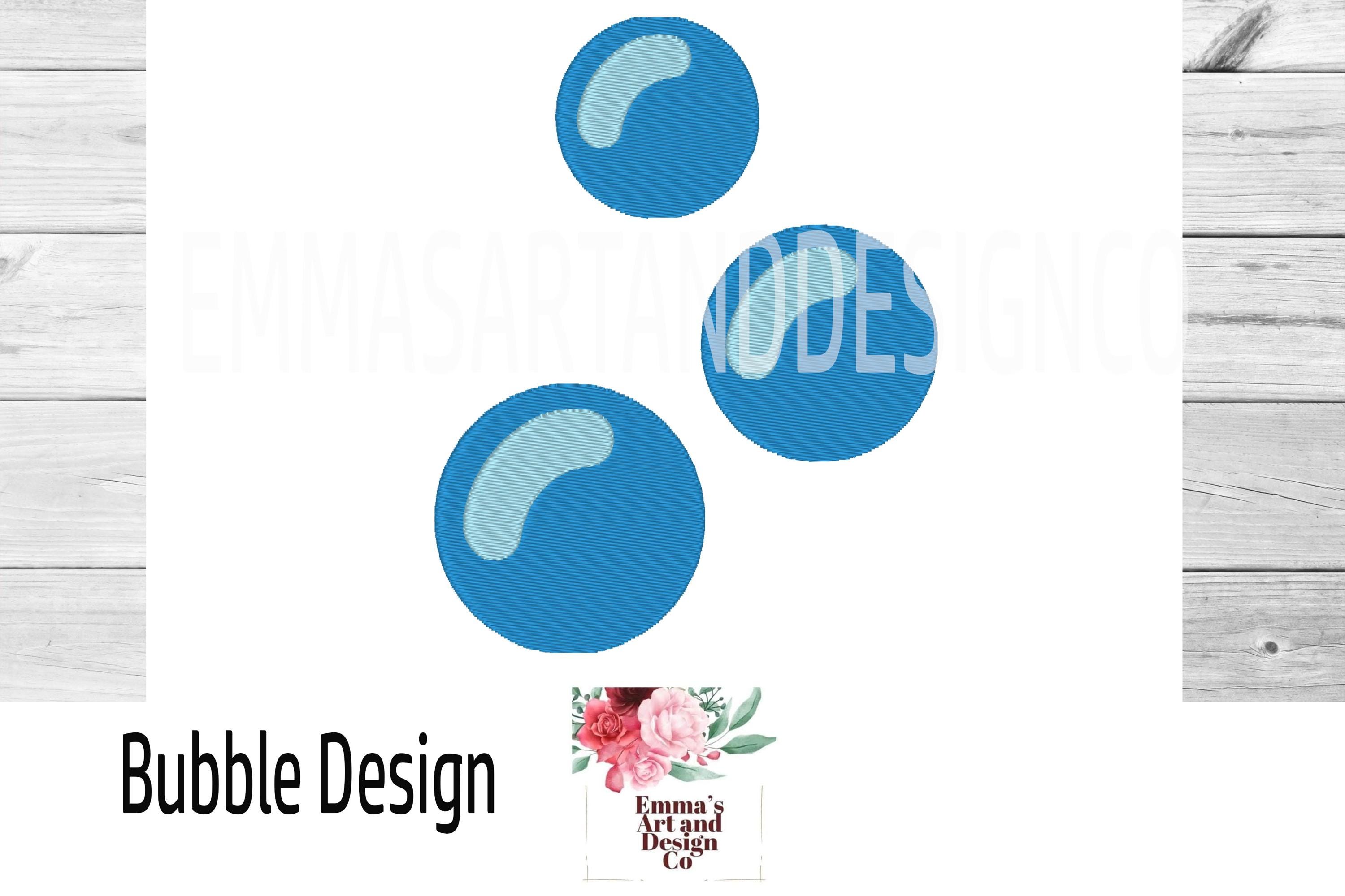 Bubble Machine Embroidery Design, Cute Bubble Embroidery Designs ...
