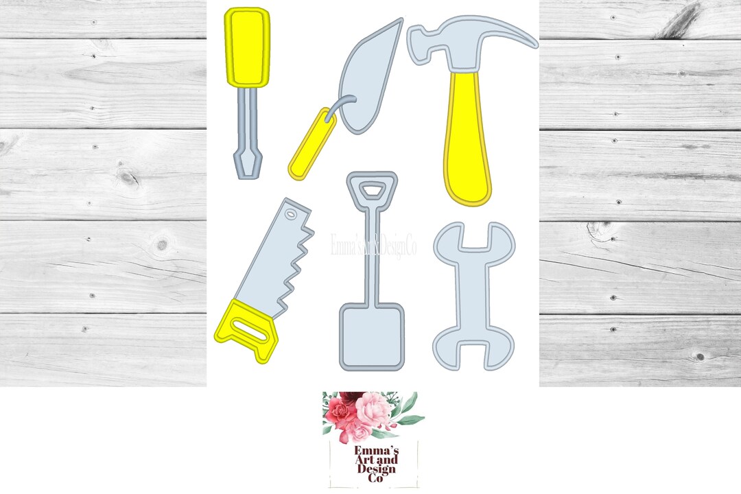 Machine Embroidery Hand Tool Design, Tool Embroidery Design, Father's ...