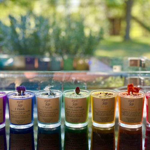 Seven Chakra Candle Set - Etsy