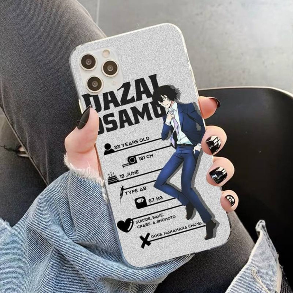 Bungou Stray Dogs Phone Case Anime Phone Case Dazai Osamu | Etsy