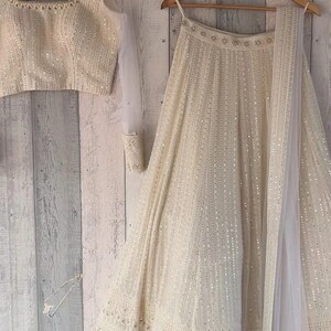 White Lehenga Choli for Women Indian Wedding Lehnga Choli Ready Made ...