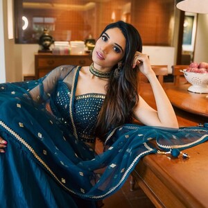 Blue Lehenga Choli for Women Indian Wedding Wear Lehenga Choli Party ...
