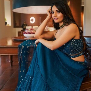 Blue Lehenga Choli for Women Indian Wedding Wear Lehenga Choli Party ...