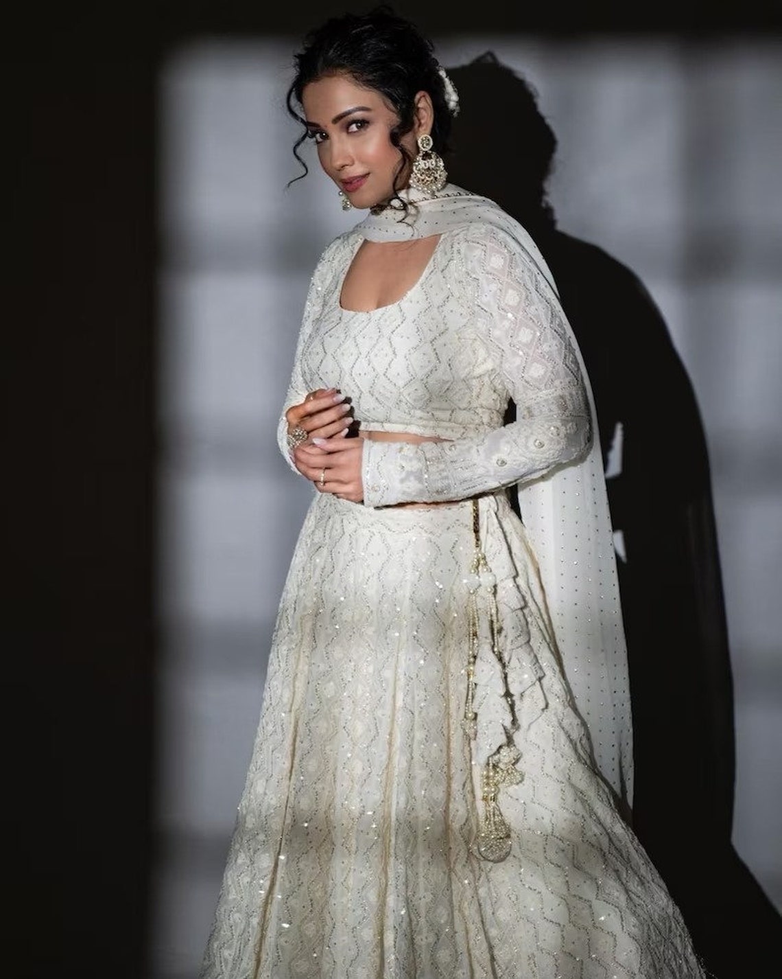 Designer White Lehenga Choli for Women Ready to Wear Indian Wedding ...