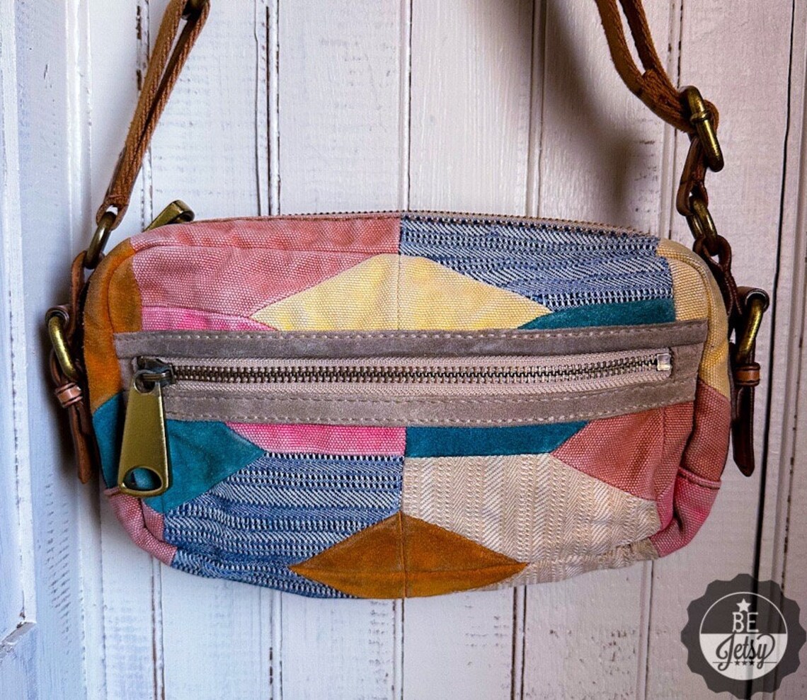 Fossil Vintage Patchwork Crossbody - Etsy