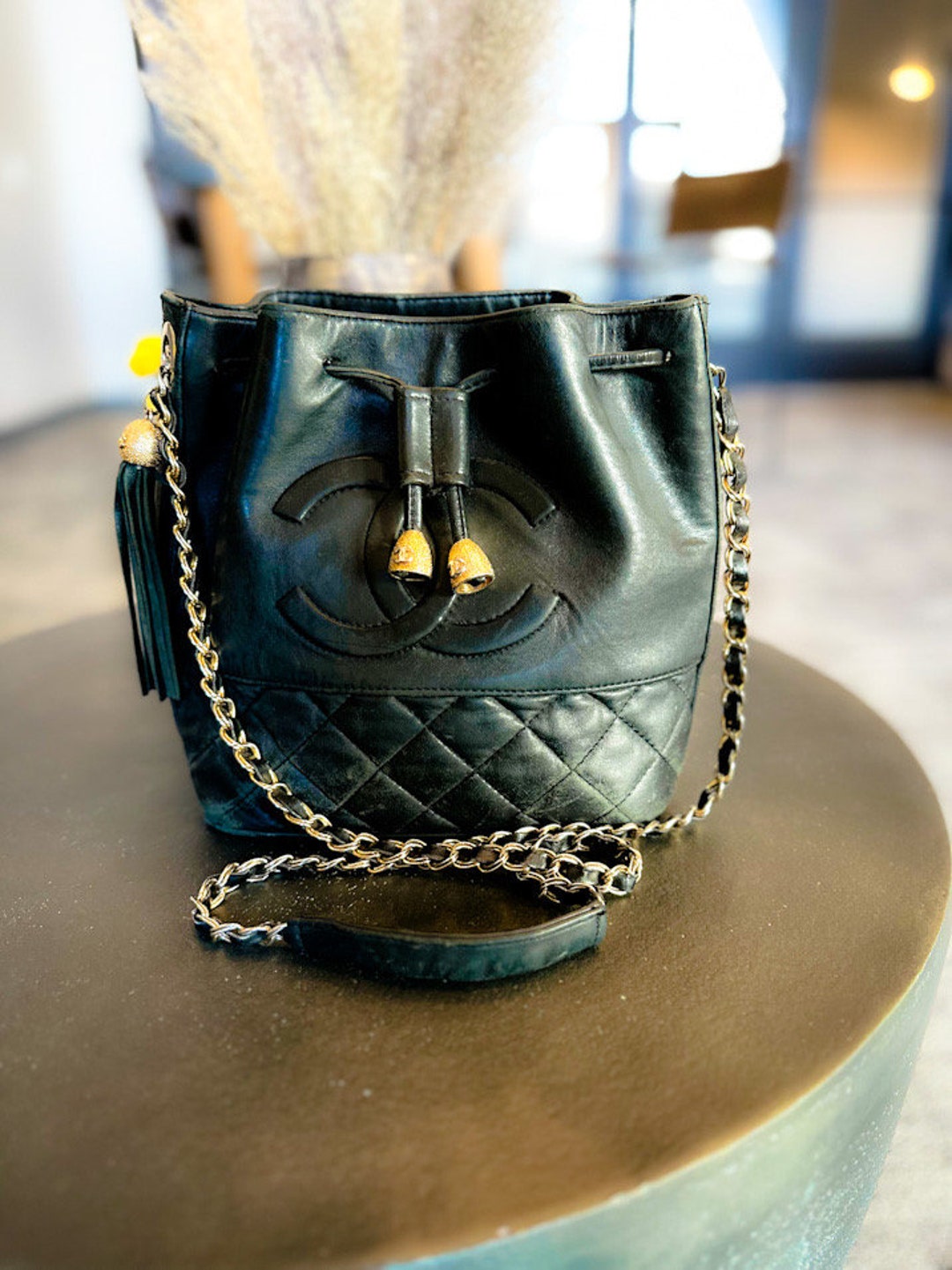 The Vintage Chanel Gold Bell Bucket - Etsy