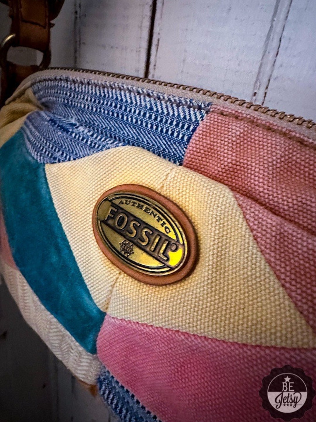 Fossil Vintage Patchwork Crossbody - Etsy