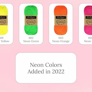 Catona 50g Yarn- Color Codes 396-604 / Scheepjes Brand - Etsy