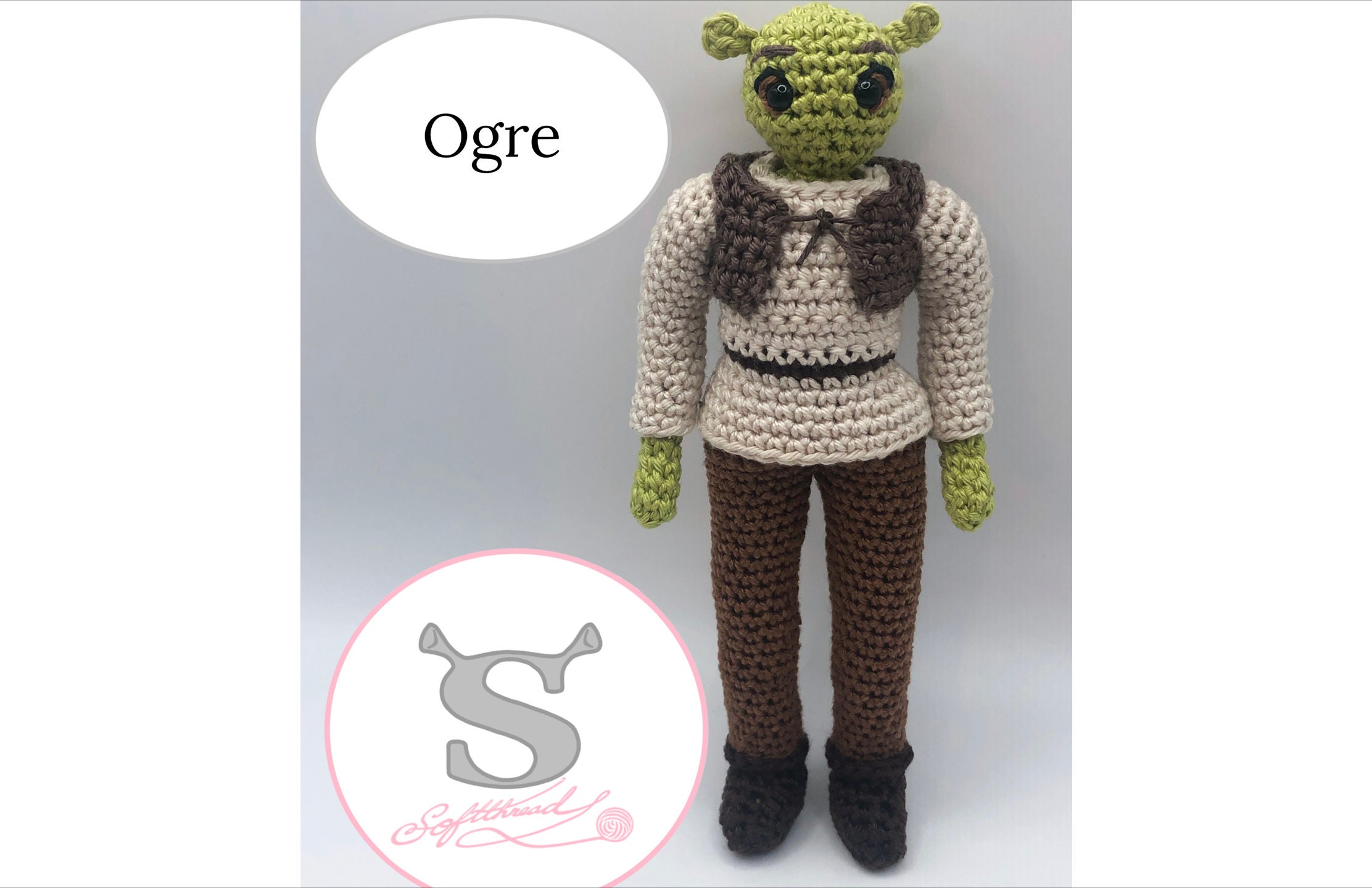 Ogre- Crochet PDF Pattern / Crochet Dress-up Doll - Etsy