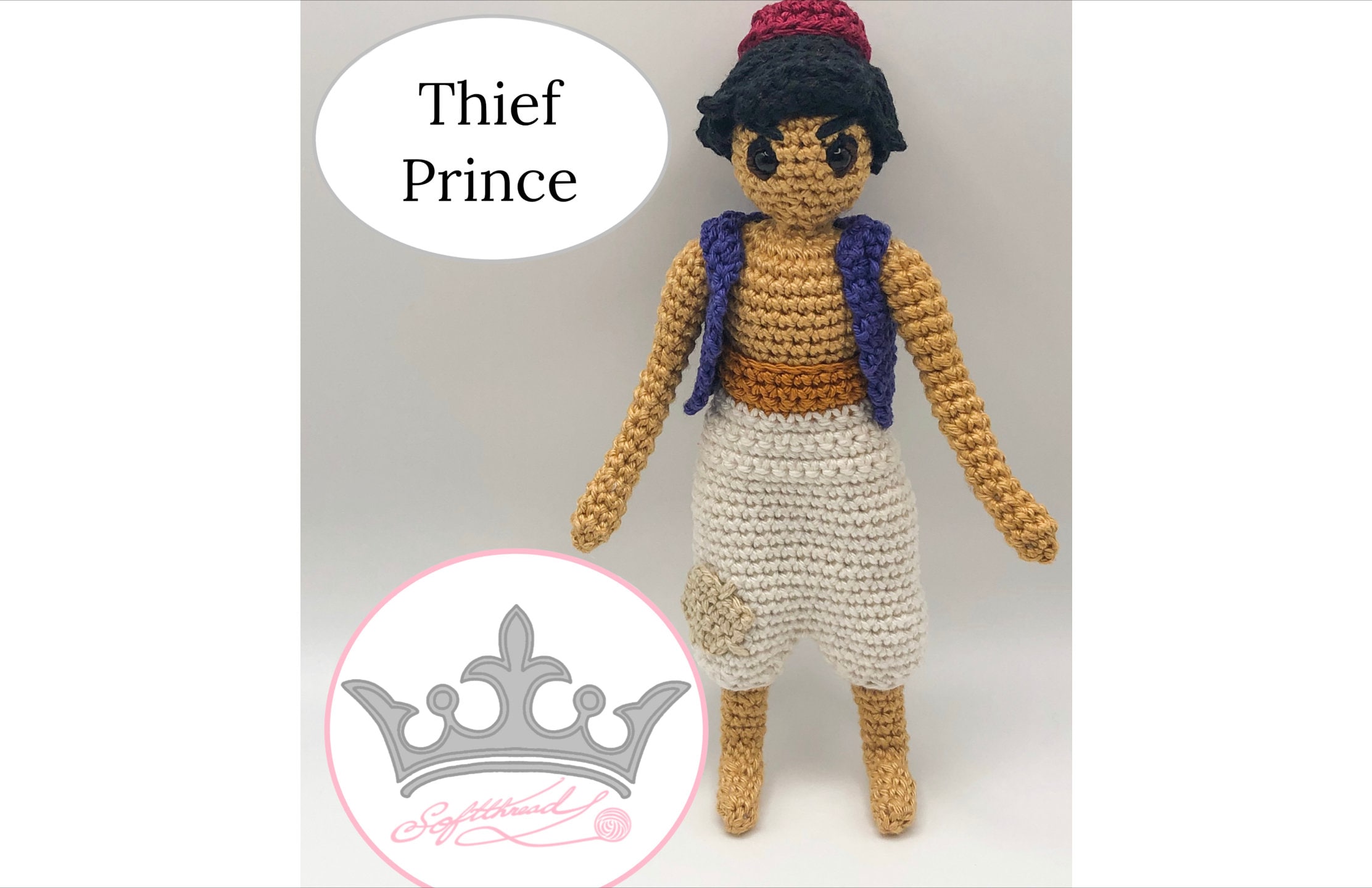 Thief Prince Crochet PDF Pattern / Crochet Dress-up Doll - Etsy