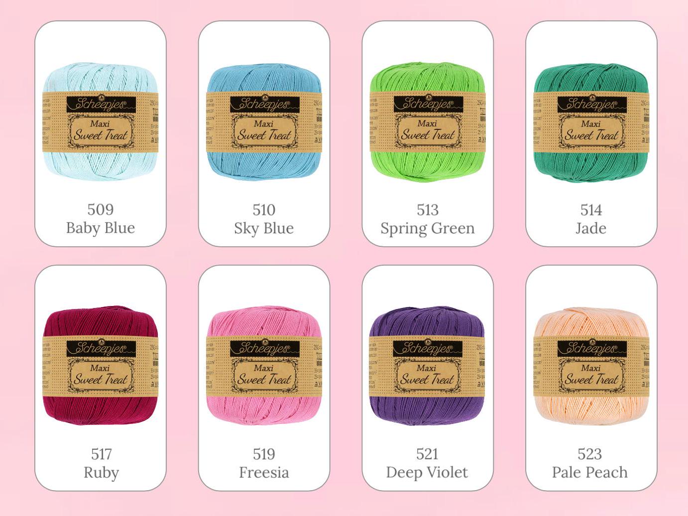 Maxi Sweet Treat 25g Yarn- Color Codes 398-786 / Scheepjes Brand - Etsy