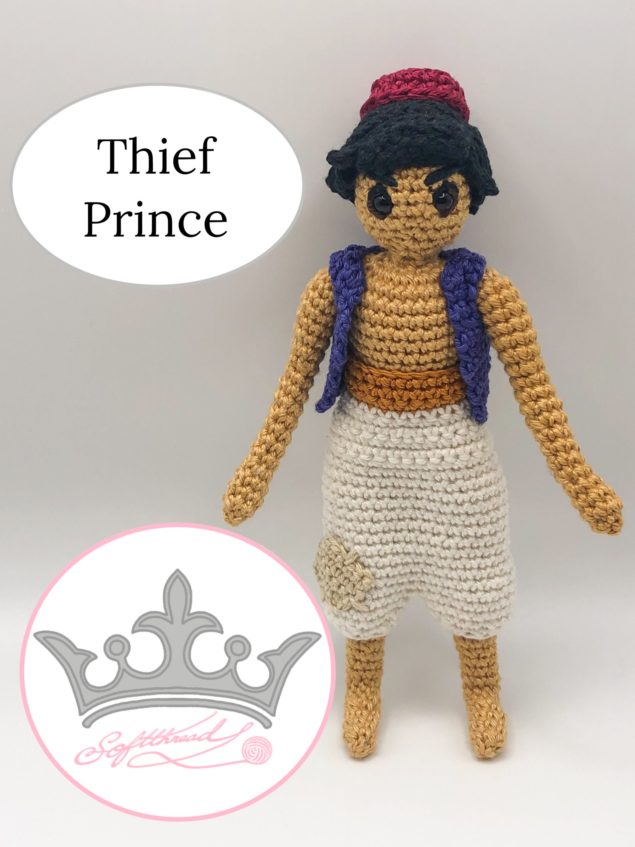 Thief Prince Crochet PDF Pattern / Crochet Dress-up Doll - Etsy
