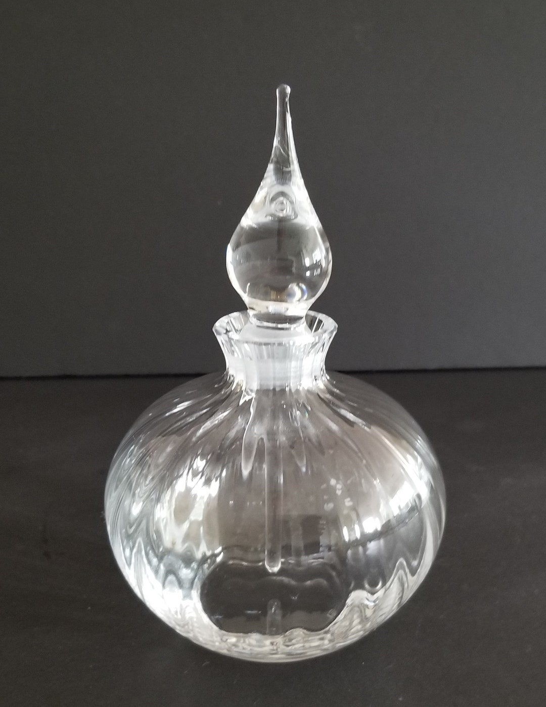 Vintage Perfume Bottle, Tear Drop Stopper, Scent, Aromatherapy, Scented ...