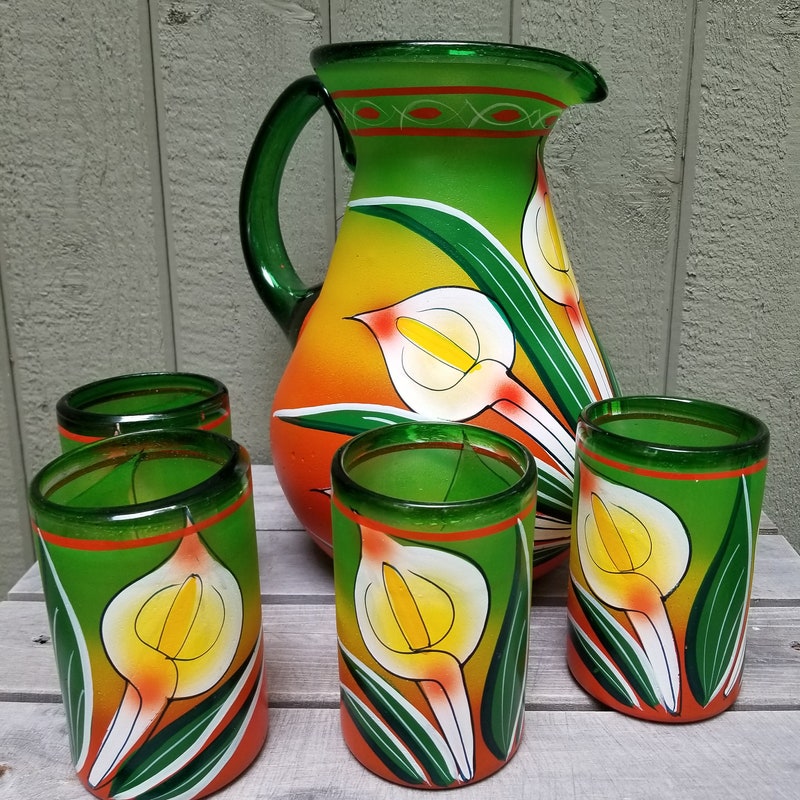 Mexican Glassware - Etsy