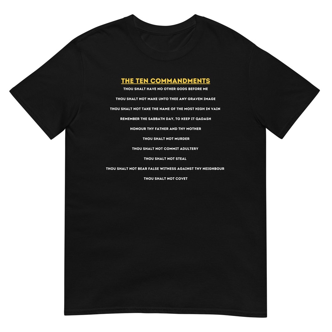 TEN COMMANDMENTS, T-shirt - Etsy