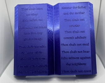 Sapphire Ten Commandments - Etsy