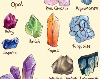 Crystal Poster | Etsy