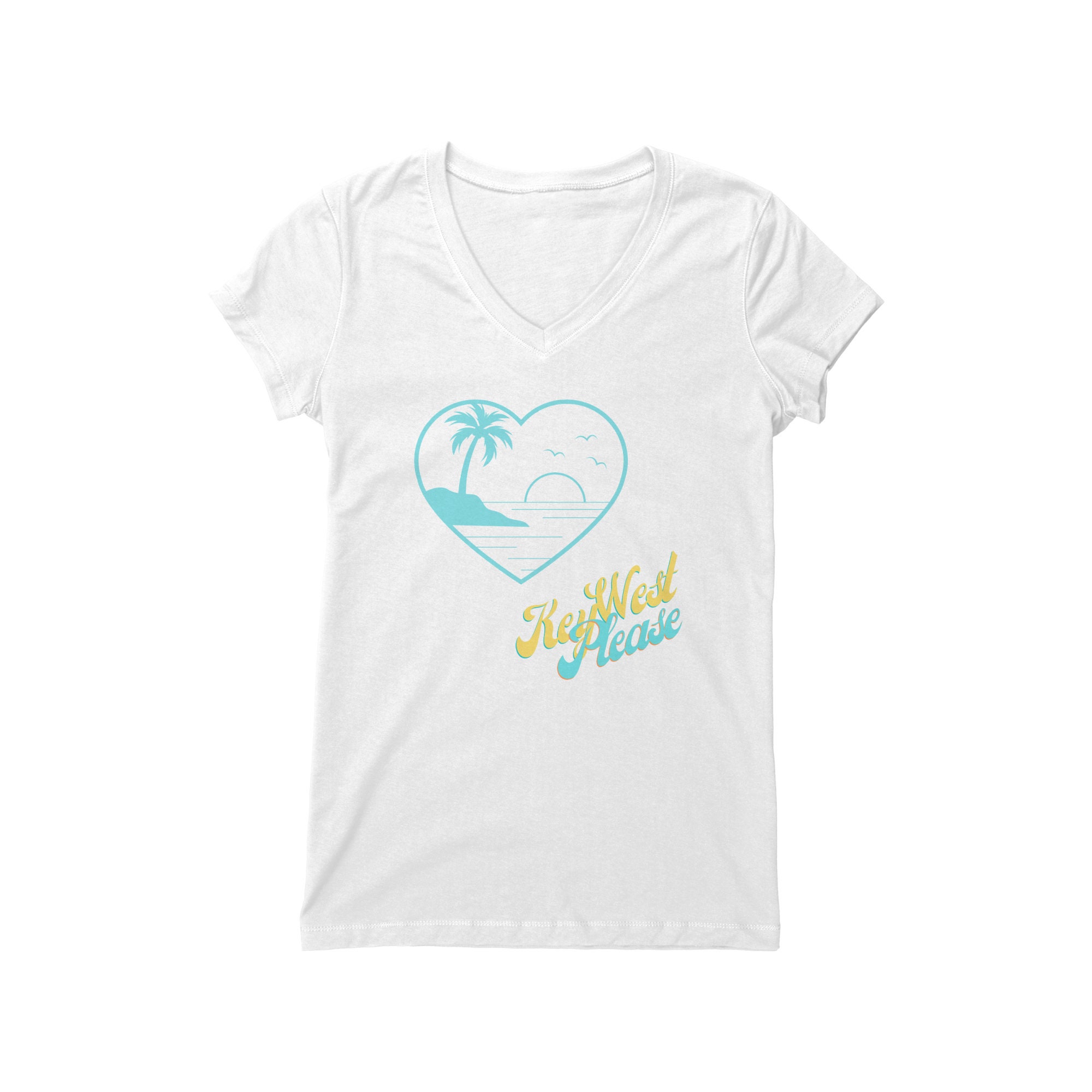 Key West Please Woman's T-shirt Key West Gifts Florida Keys Tee Heart ...