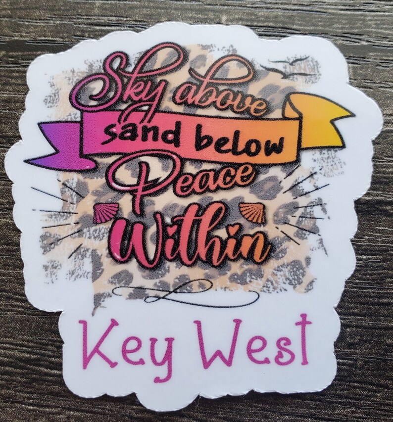 Key West & Florida Keys Stickers 6 Pack Laptop Notebook Tumbler Decal ...