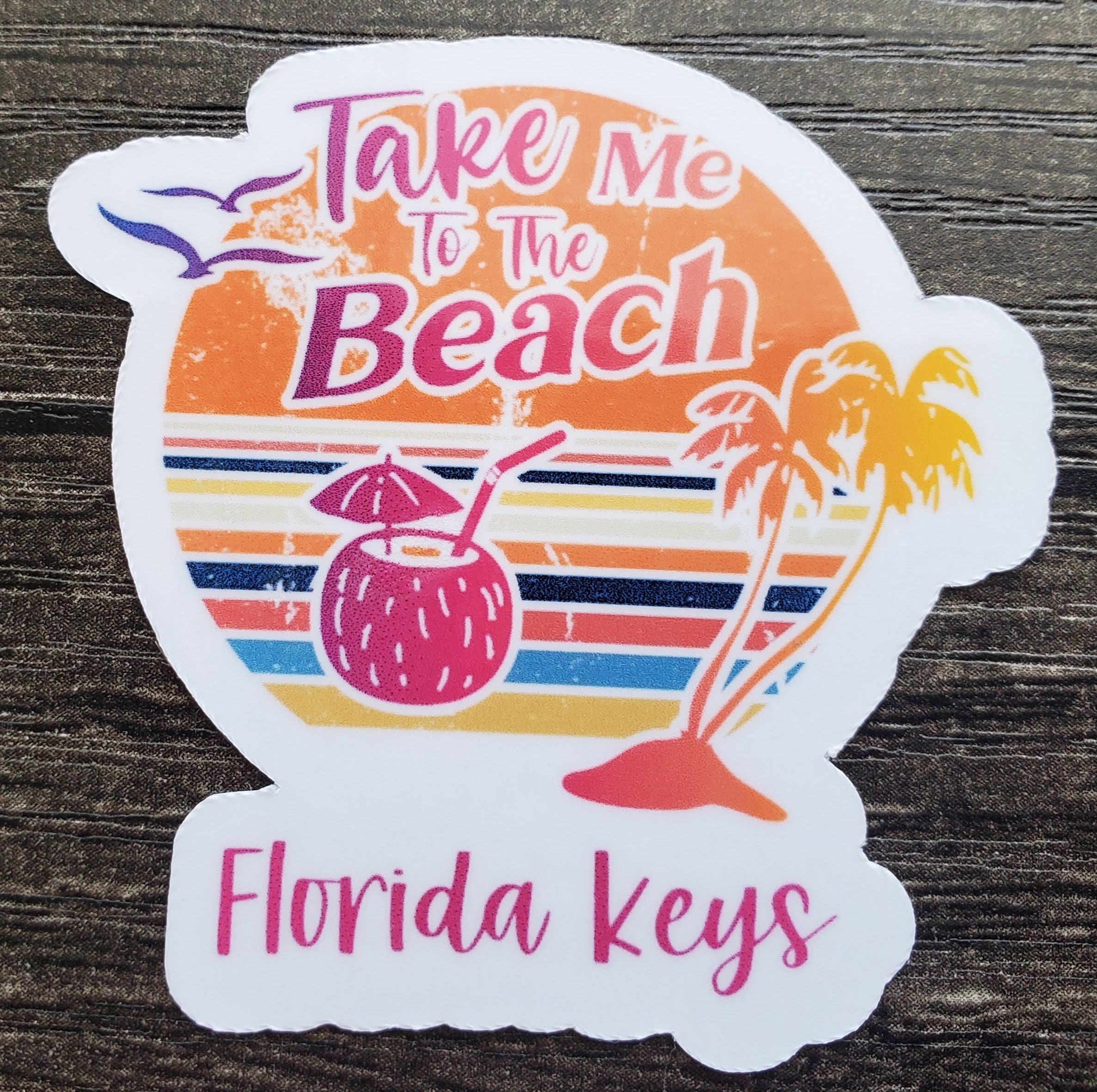 Key West & Florida Keys Stickers 6 Pack Laptop Notebook Tumbler Decal ...