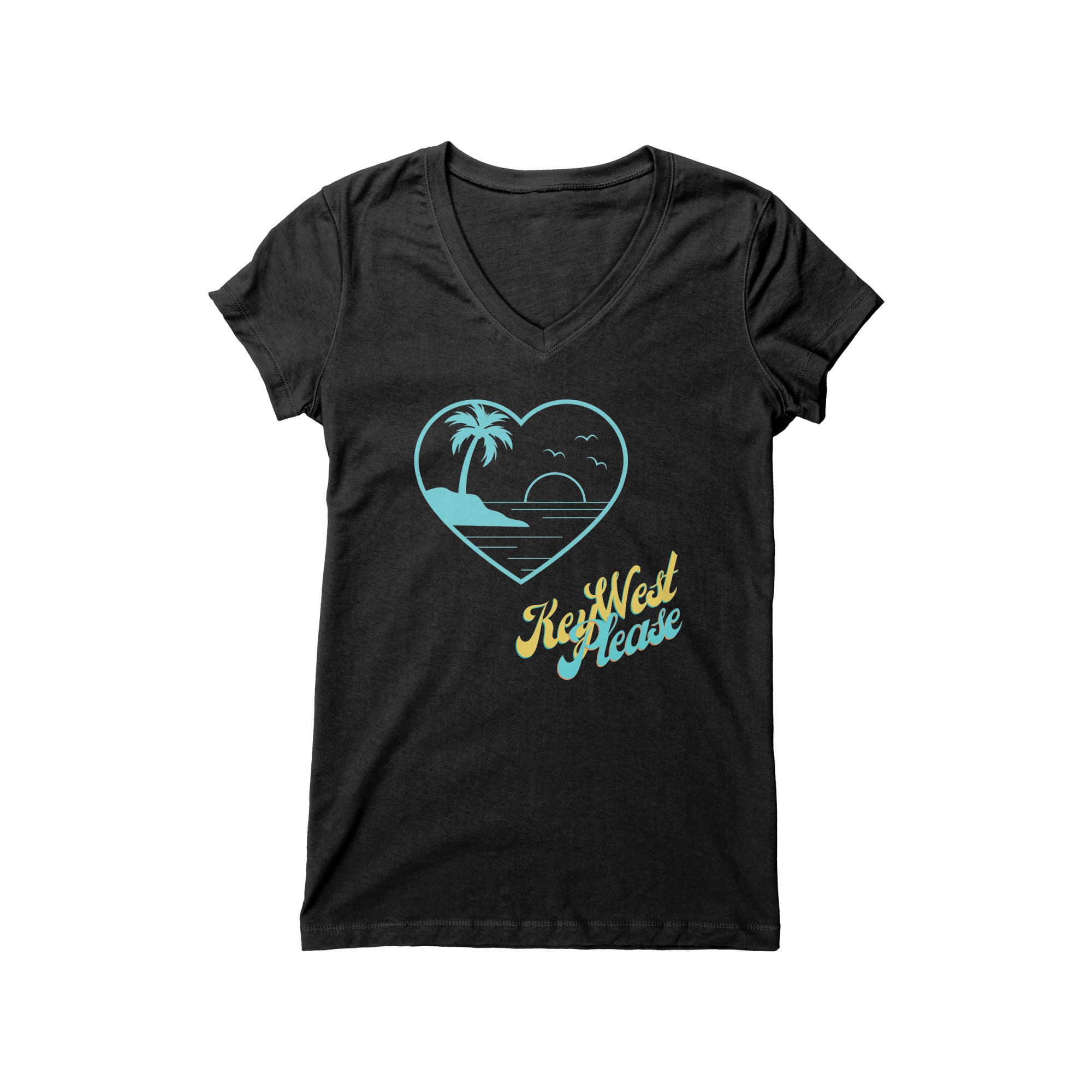 Key West Please Woman's T-shirt Key West Gifts Florida Keys Tee Heart ...
