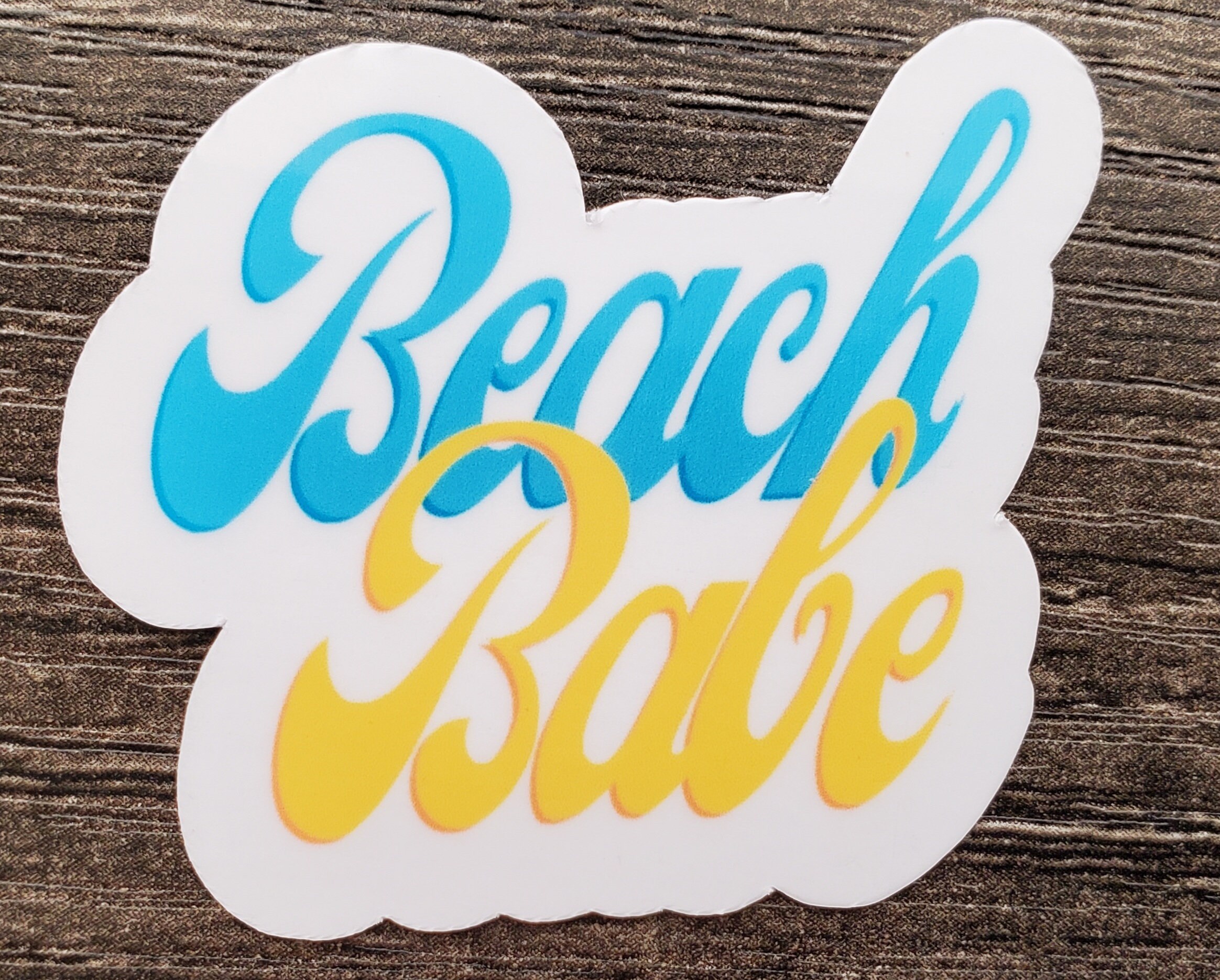 Summer Beach 6 Pack Sticker Set | Laptop Notebook Tumbler Window Vinyl ...