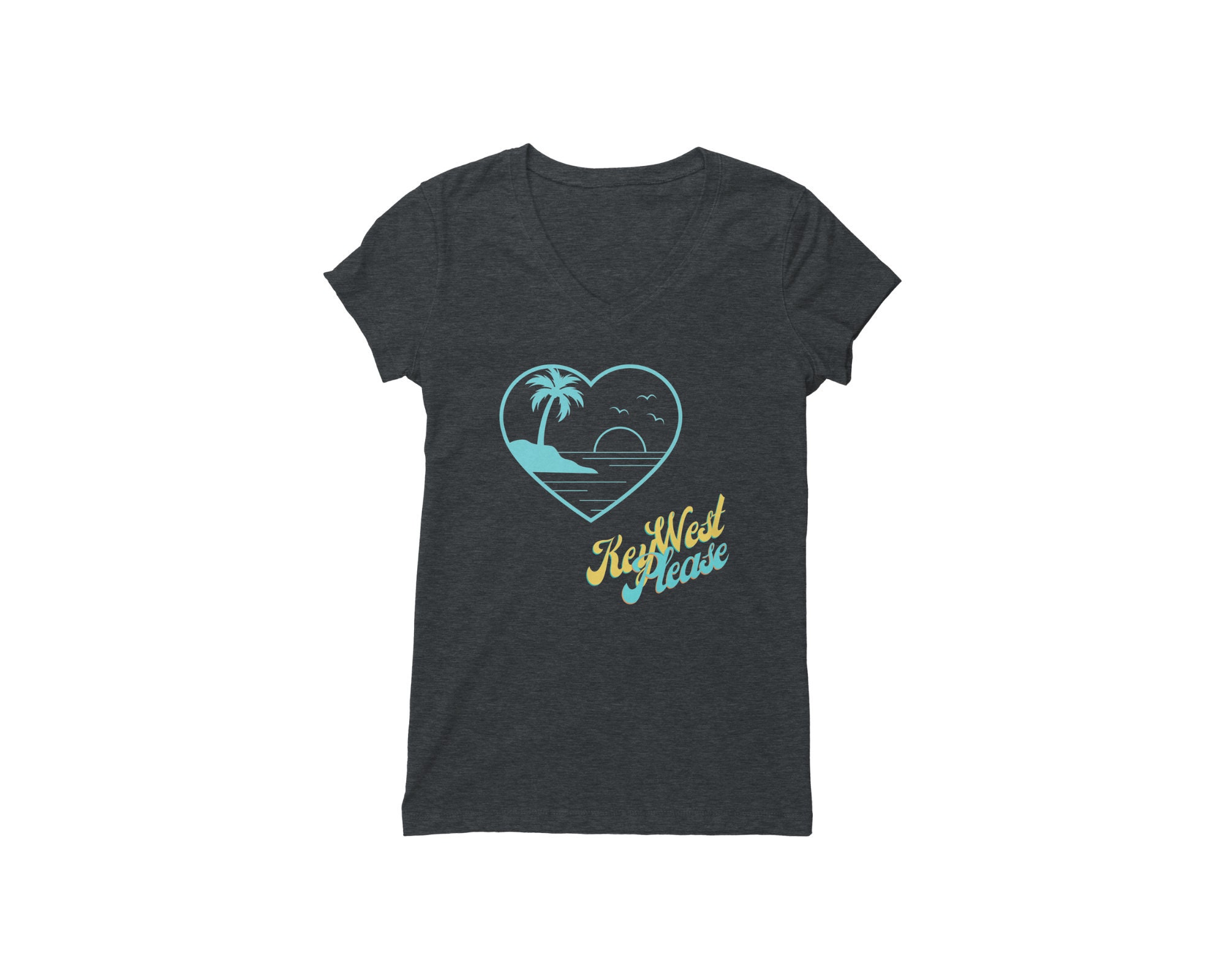 Key West Please Woman's T-shirt Key West Gifts Florida Keys Tee Heart ...