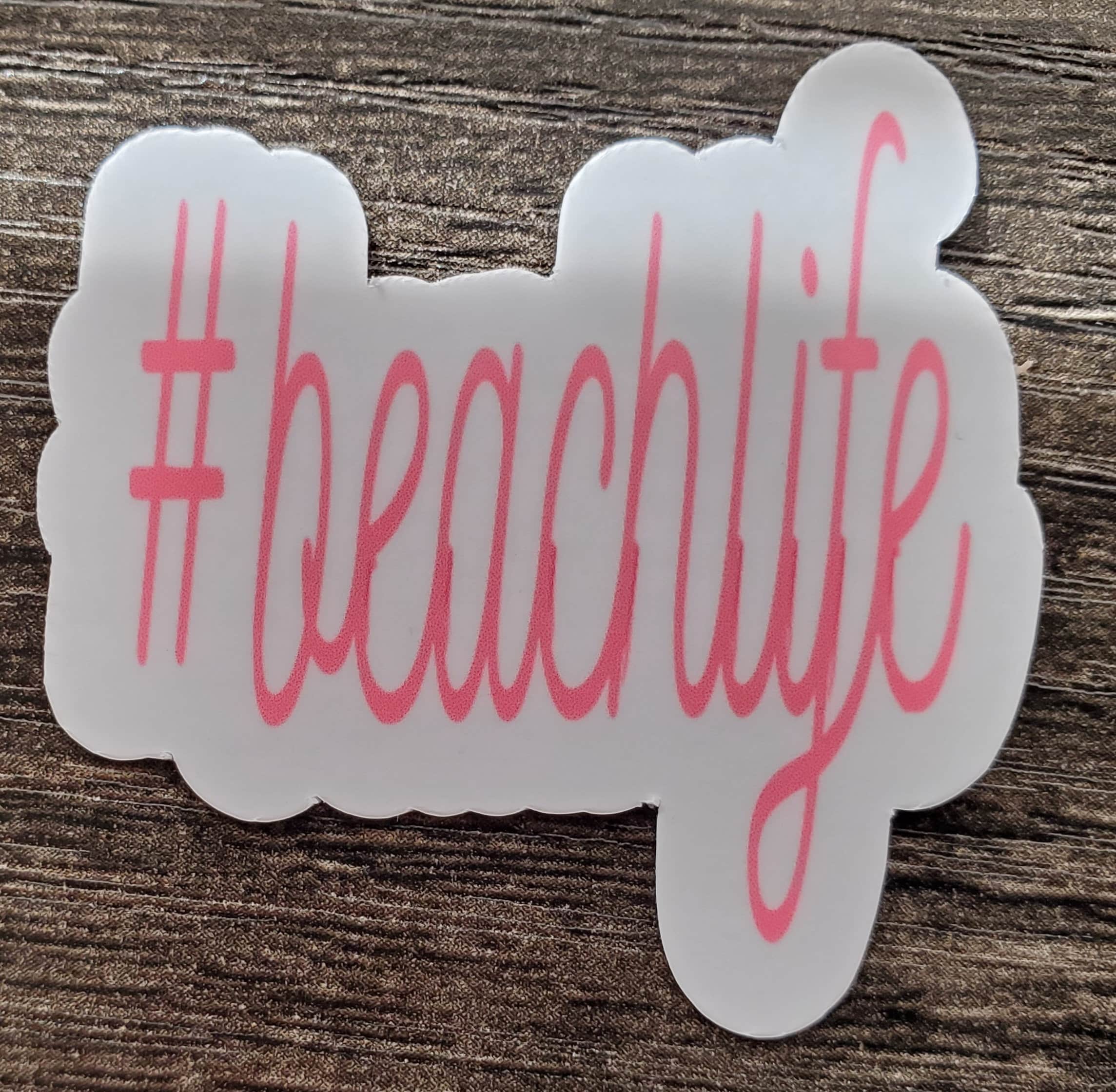 Summer Beach 6 Pack Sticker Set | Laptop Notebook Tumbler Window Vinyl ...