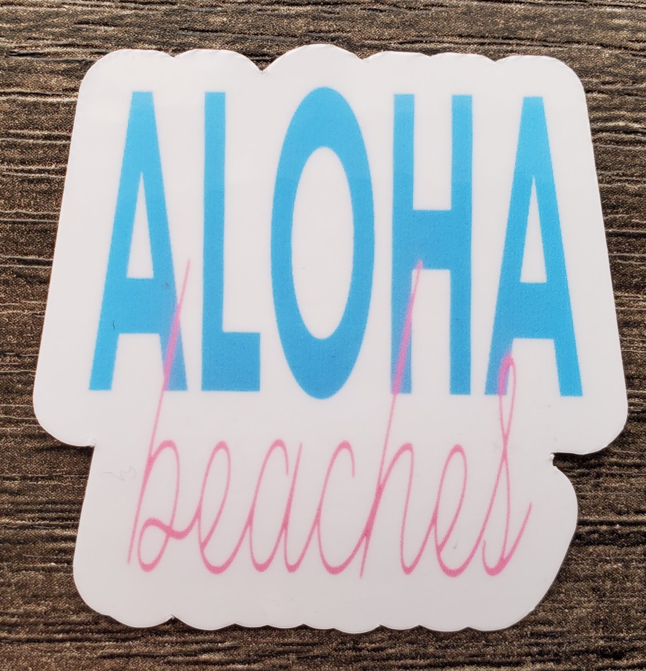 Summer Beach 6 Pack Sticker Set | Laptop Notebook Tumbler Window Vinyl ...