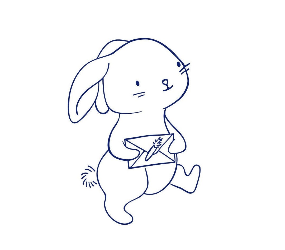 Rabbit, Rabbit, Childish World, in Iron-on Flex - Etsy