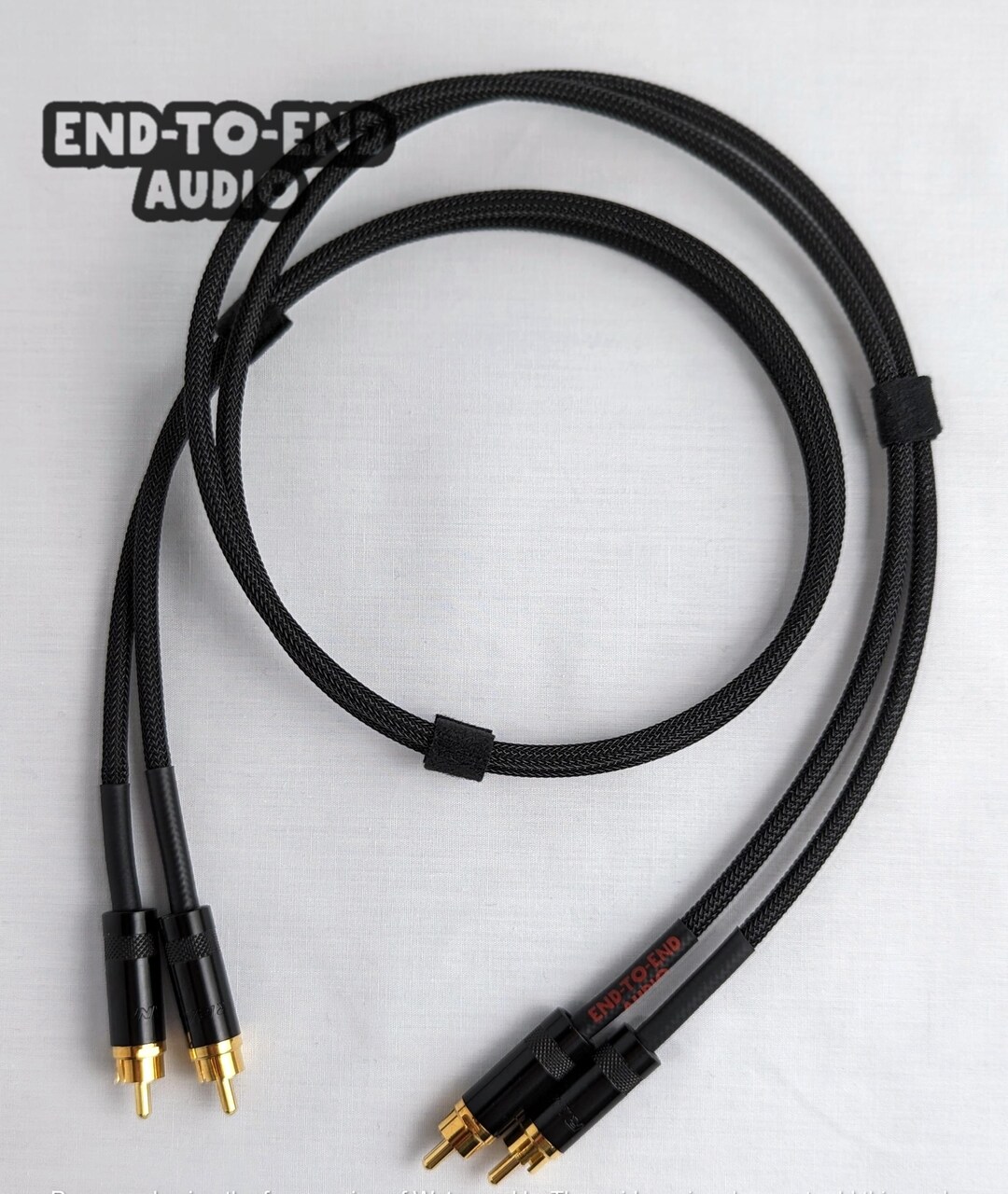 Hi-fi Stereo Dual RCA Cables- Mogami Cable, Gold RCA, Braided Sleeve ...