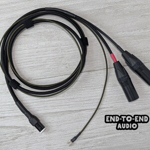 Hi-fi Turntable Tonearm Cable, Gold 5-pin Din to Dual Gold RCA or XLR ...